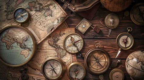 Free Vintage Navigational Instruments Image Download At StockCake
