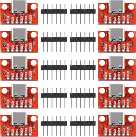 Amazon Com ACEIRMC 10pcs USB Type C Breakout Board Serial Basic Breakout Female Connector Type