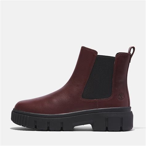 Field Mid Chelsea Boot For Women In Dark Red