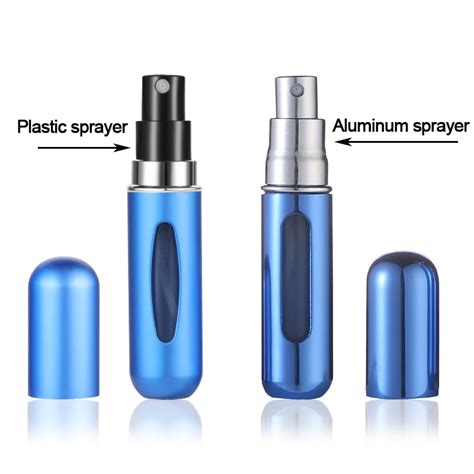 Premium Shiny Blue 5ml Portable Mini Refillable Perfume Bottle
