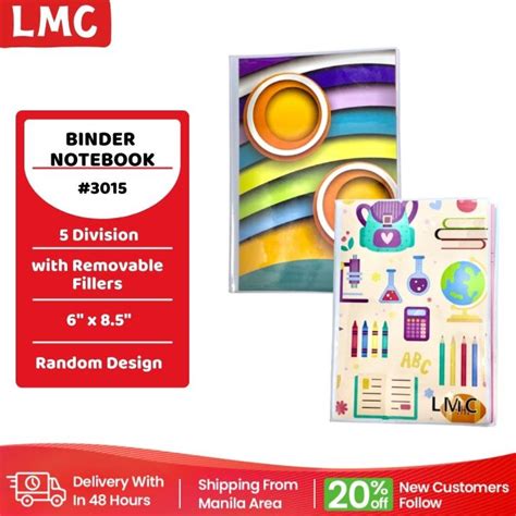 Lmc Binder Notebook 5 Division With Removable Fillers Lazada Ph