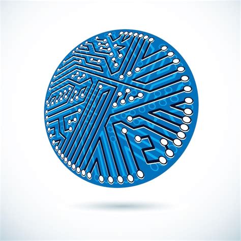 Premium Vector Vector Microchip Design Cpu Information Communication Technology Element