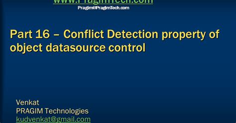 Sql Server Net And C Video Tutorial Part 16 Conflict Detection