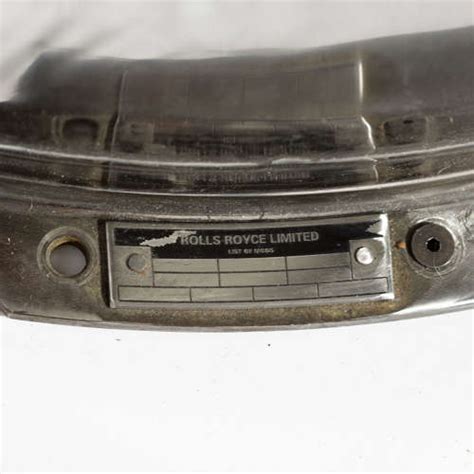 A Rare Polished Titanium Hawker Harrier Jet Directional Nozzle