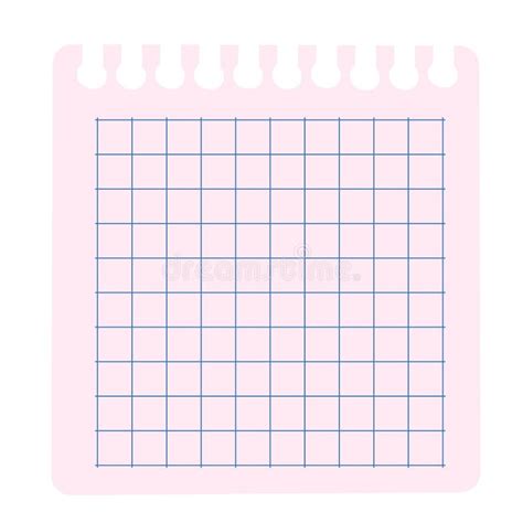 Square Squared Paper From A Notebook Empty Notebook Paper Stock Vector Illustration Of Back