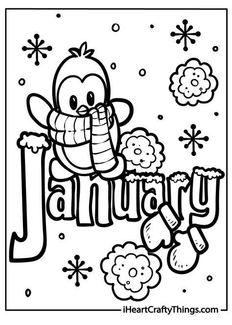 January Coloring Pages Printable