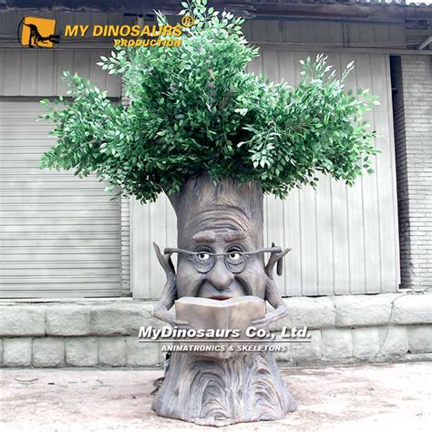 Ap 073 Animatronic Talking Tree With Glasses And Book My Dinosaurs