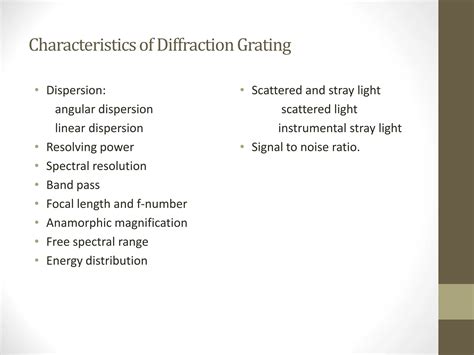 Diffraction Grating Experiment Ppt With Full Detail Pdf Chemistry