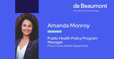 Amanda Monroy 40 Under 40 In Public Health