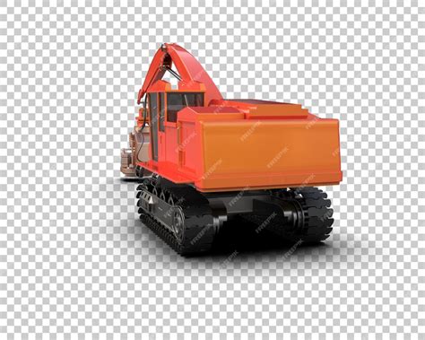 Premium Psd Tree Cutting Machine Isolated On Background 3d Rendering Illustration