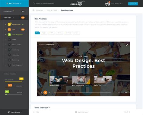 New Learning Platform For Coding Dojo By Hufsa Coding Page Design