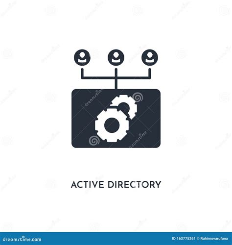 Active Directory Outline Icon Simple Linear Element Illustration Isolated Line Active