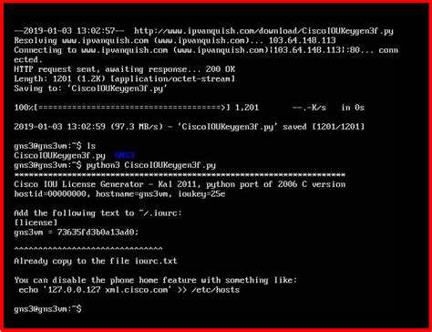 Generate Cisco Iourc License Key On Gns3 Vm Using Python 3 Systemconf