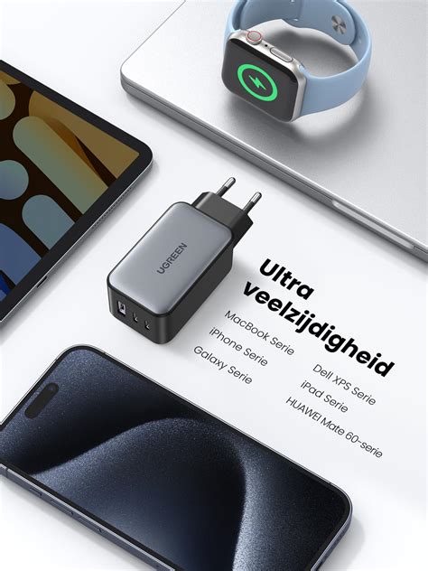 Ugreen Nexode Gan 65w Usb C Oplader Met 3 Usb C Poorten Ugreen Nl