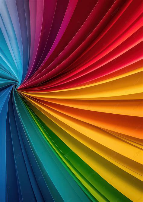 A Vibrant Swirl Of Colored Paper Creating Dynamic Eye Catching Visual