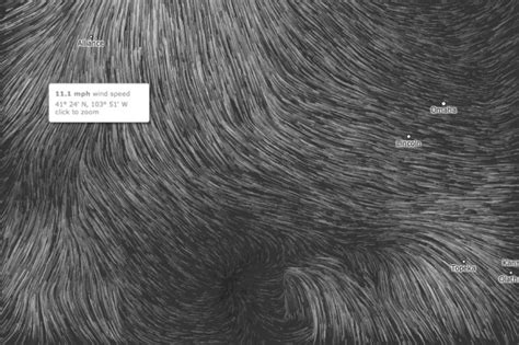A Mesmerizing Visualization Of Wind In The U S