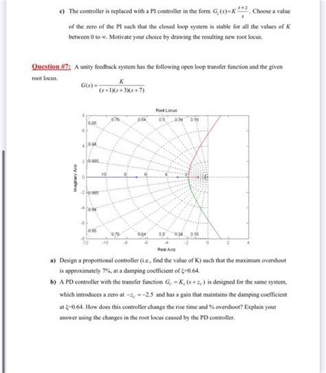 Solved Figure 1 A Circuit For The Pid Compensator Show That