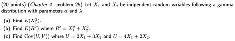 Solved 20 Points Chapter 4 Problem 25 Let X1 And X2 Be Chegg Com