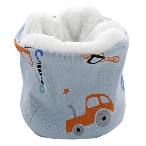 Badu Bg Есен Зима Памучен Детски Шал Детски О пръстен Шалове Плетени Плюшени Момчета Момичета