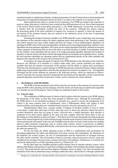 Design Of A Controller For Wheeled Mobile Robots Based On Automatic