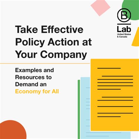 Take Effective Policy Action At Your Company Examples And Resources To Demand An Economy For All