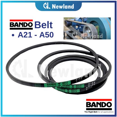 Bando Belt V Type A Size A21 A50 Machinery Tractor Industrial