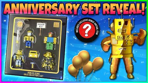 15th Anniversary Pack And Code Roblox Icons Gold Collectors Set Youtube