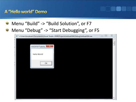 Ppt Csci 2510 Tutorial 2 Setting Up Assembly Programming Environment