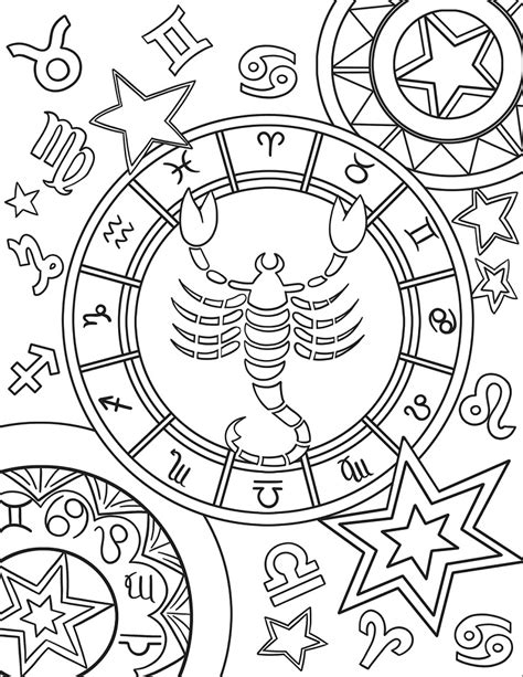 Coloring Pages Of Zodiac Signs