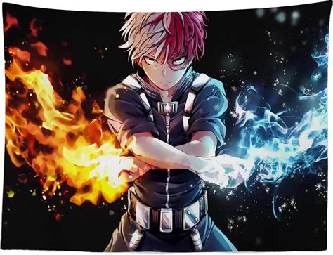 Akajtsw Anime Mha Tapestry Wall Handing Backdrop For Birthday Party Bedroom