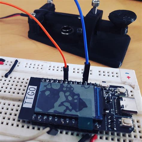 second morse module in the making using esp32 with display from ttgo