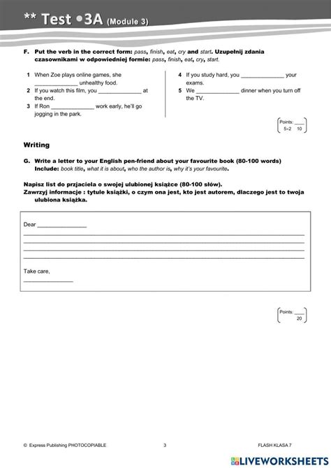 Flash 7 Test 3 N Free Interactive Worksheets 6422789