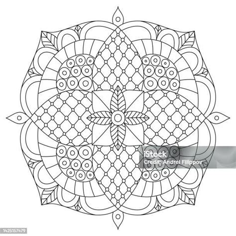 플로럴 패턴의 색칠 공부를 위한 라인 아트 검은색에 대한 스톡 벡터 아트 및 기타 이미지 검은색 그래픽 프린트 그리기 Istock