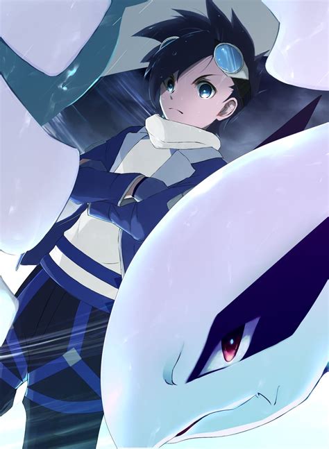 Ethan And Lugia Pokemon And More Drawn By Kk Ntozai Danbooru