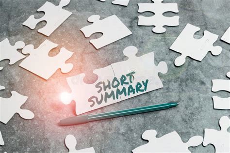 Text Showing Inspiration Short Summary Business Showcase Brief