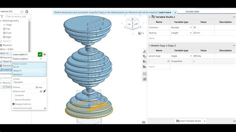 Onshape Tutorial Tapered Linear Pattens And More Part YouTube
