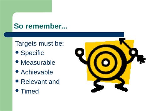Setting SMART Targets Making Sense Of Target Setting