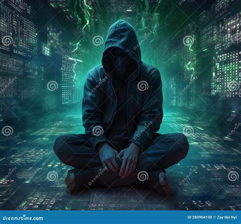 Anonymous Hacker Concept Of Cybercrime Cyberattack Dark Web Ai