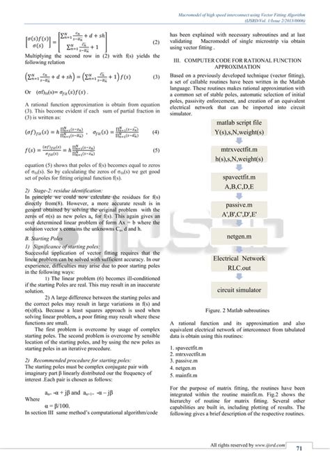 macromodel of high speed interconnect using vector fitting algorithm pdf