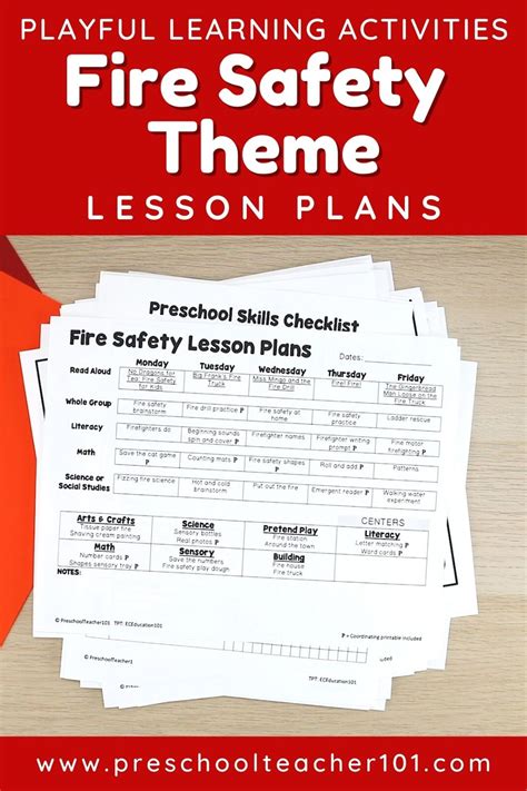 Preschool Safety Lesson Plans