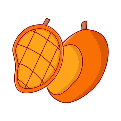 Mango Slice Illustration Vector Art At Vecteezy