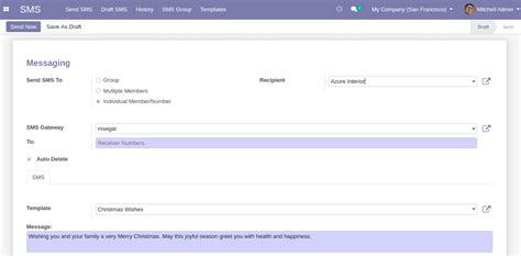 Odoo Msegat SMS Gateway WebKul