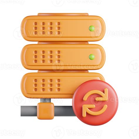 Server Data Sync 3d Icon 57671961 Png
