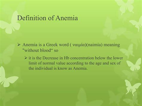 Anemia And Its Classification Pptx