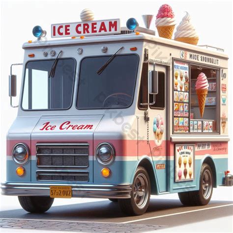 Food Truck Ice Cream Png Images  Free Download Pikbest