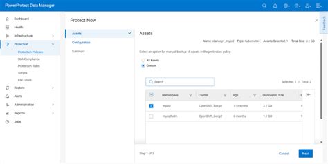 Ad Hoc Protection Dell Powerprotect Data Manager Protecting Openshift Workloads Dell