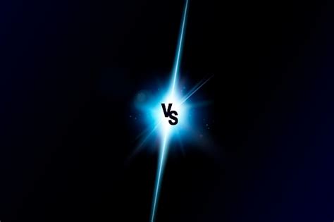 스포츠와 싸움 경쟁에 대 한 문자 대 로고 블루 네온 대 전투 대 경기 게임 컨셉 경쟁 Vs 벡터 일러스트 0명에 대한 스톡