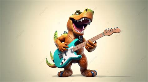 락 T 렉스 장난 3d 만화 일러스트 레이 션 트렉스 티렉스 공룡 배경 일러스트 및 사진 무료 다운로드 Pngtree