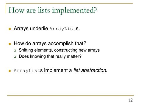 arraylists readings 10 1 pg 559 571 ppt download
