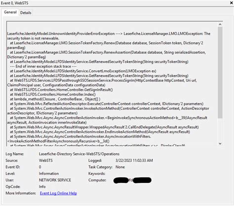The Security Token Is Not Renewable Laserfiche Answers